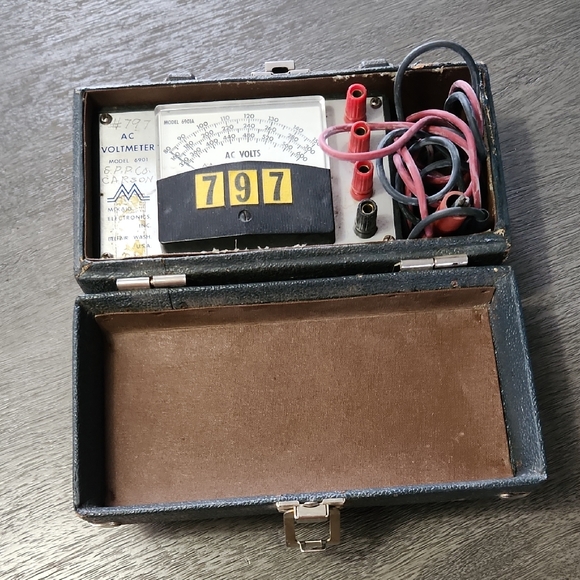 Other | Vintage Ac Voltmeter With Case | Poshmark